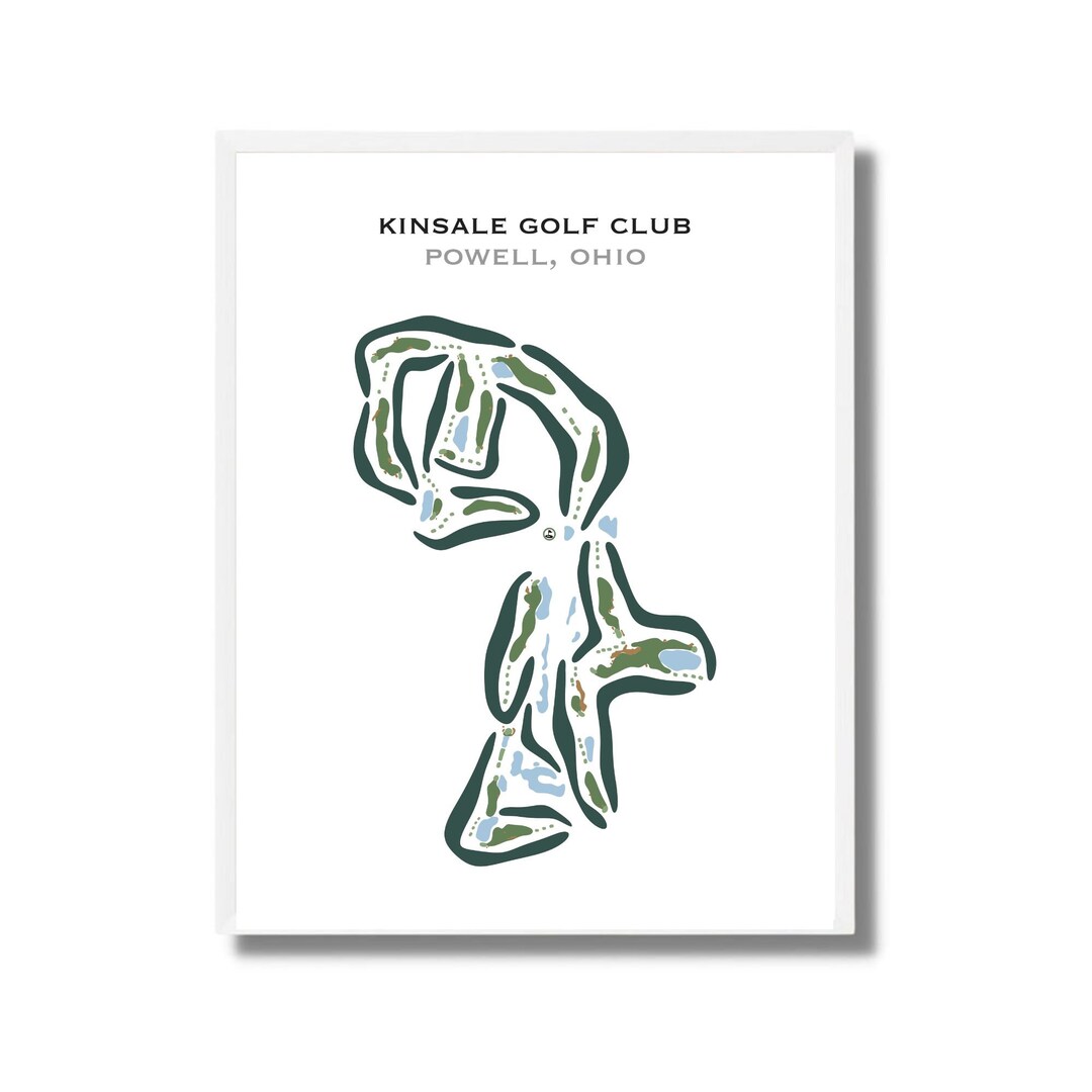 Kinsale Golf Club, Powell, OH | Golf Course Map, Golf Map, Golfer Gift ...
