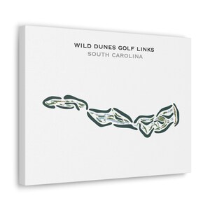 Wild Dunes Golf Links, SC | Golf Course Map, Golf Map, Golfer Gift for ...