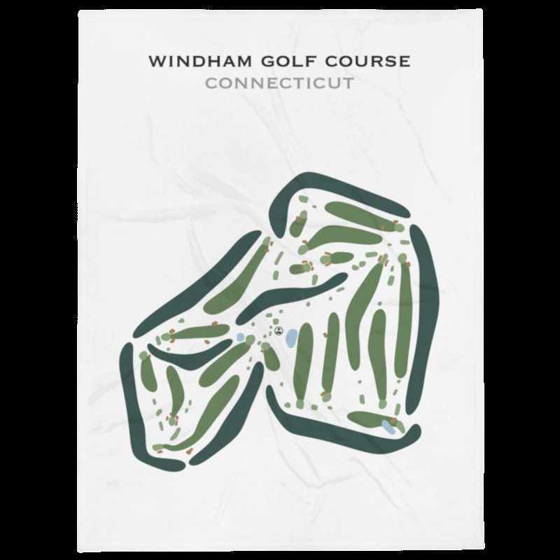 Windham Golf Course CT Golf Course Map Home Decor Golfer - Etsy