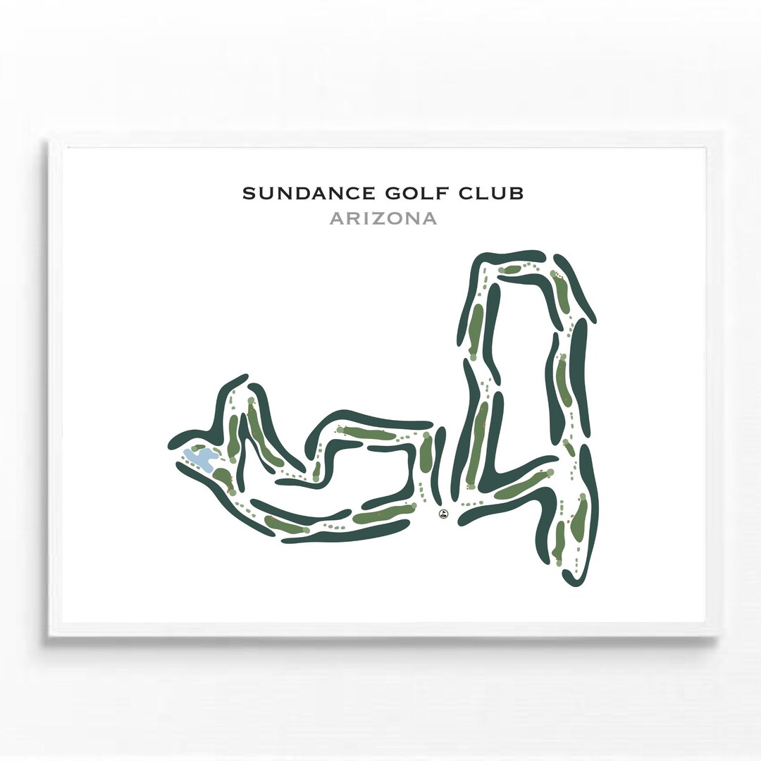 Sundance Golf Club, Arizona | Golf Course Map, Golf Map, Golfer Gift ...