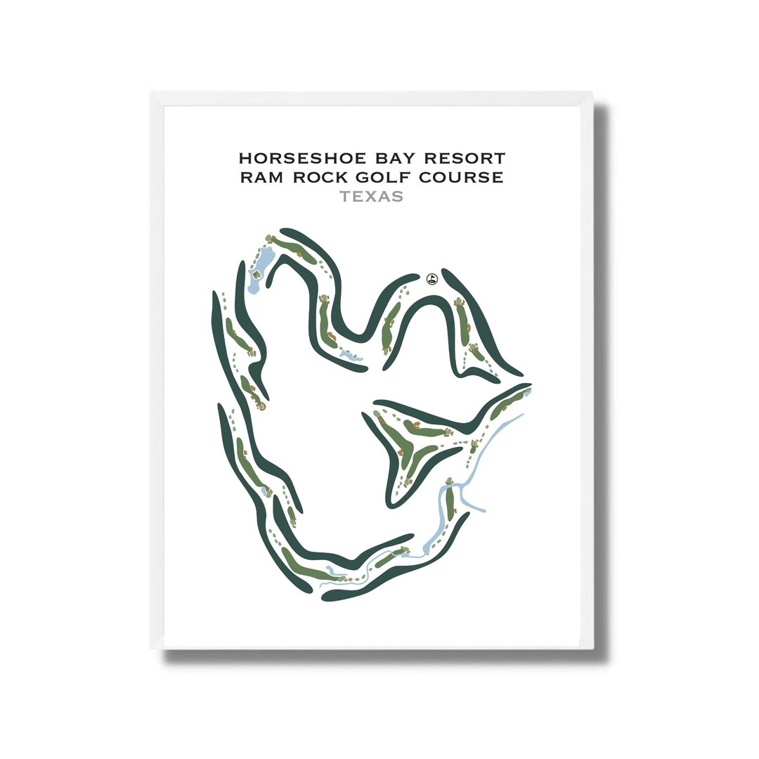 Horseshoe Bay Resort Ram Rock Golf Course, Texas | Golf Course Map ...
