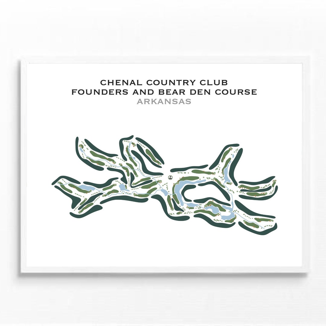 Chenal Country Club, Founders & Bear Den Courses, AR | Golf Course Map ...