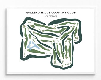Rolling Green Golf Course Map Print - Etsy