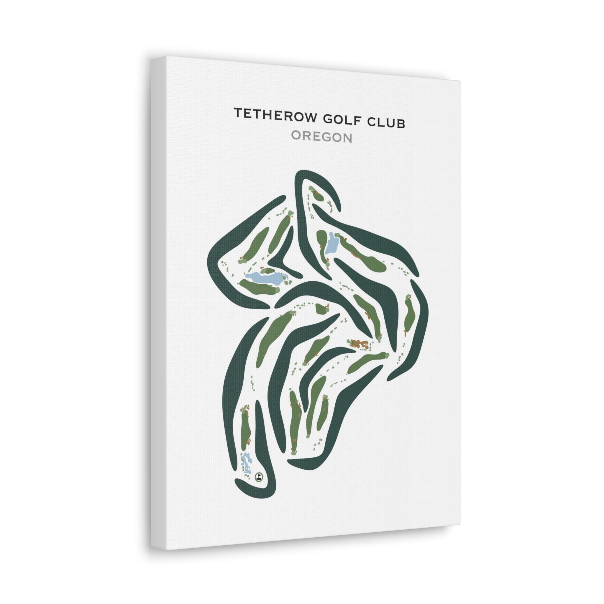Tetherow Golf Club, OR | Golf Course Map, Golf Map, Golfer Gift for Him ...