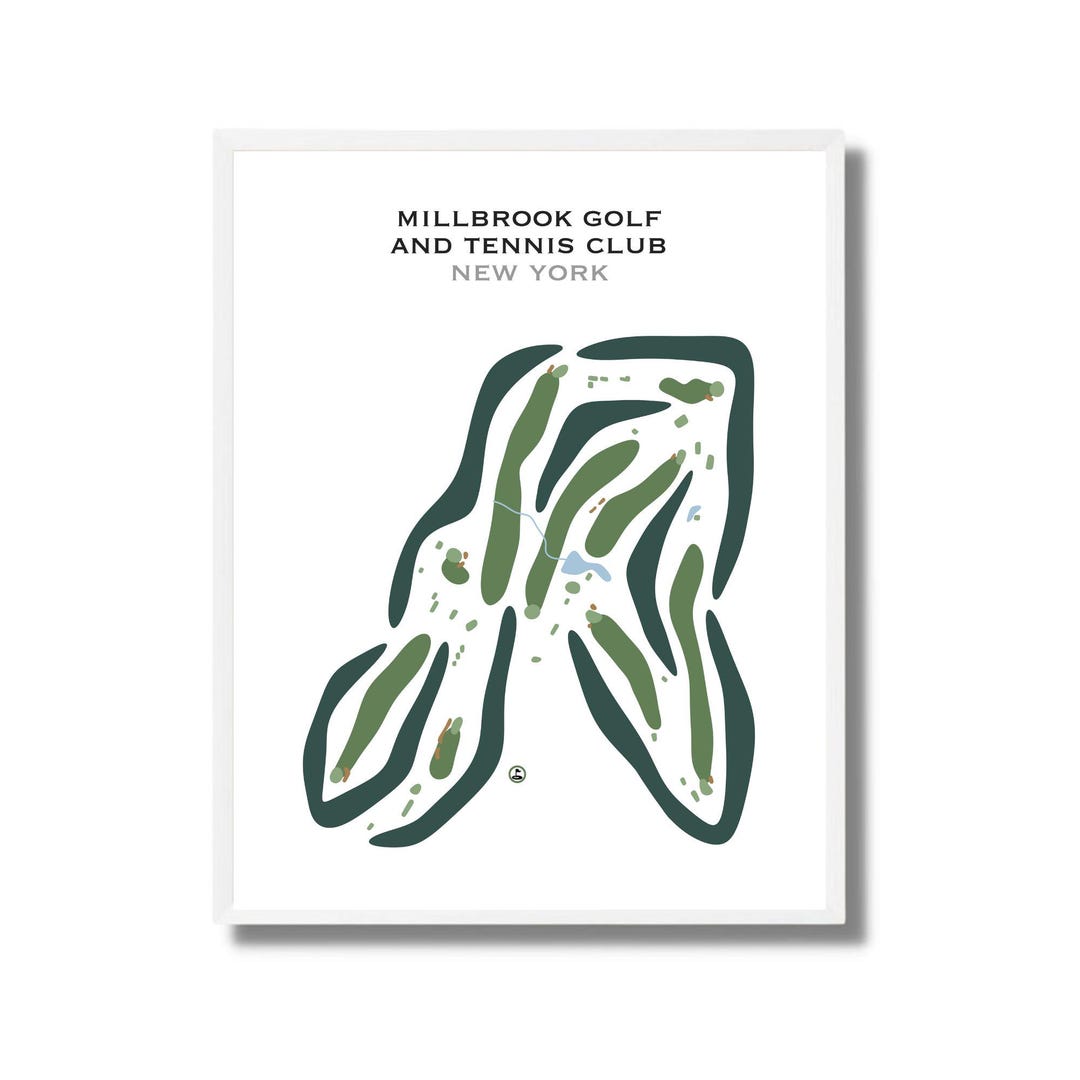Millbrook Golf & Tennis Club, NY | Golf Course Map, Golf Map,golfer ...