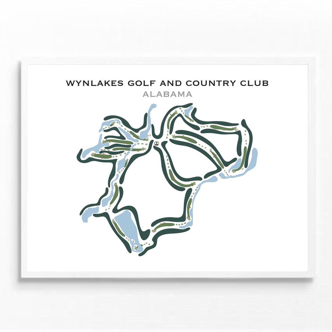 Wynlakes Golf and Country Club, AL | Golf Course Map, Golf Map, Golfer ...