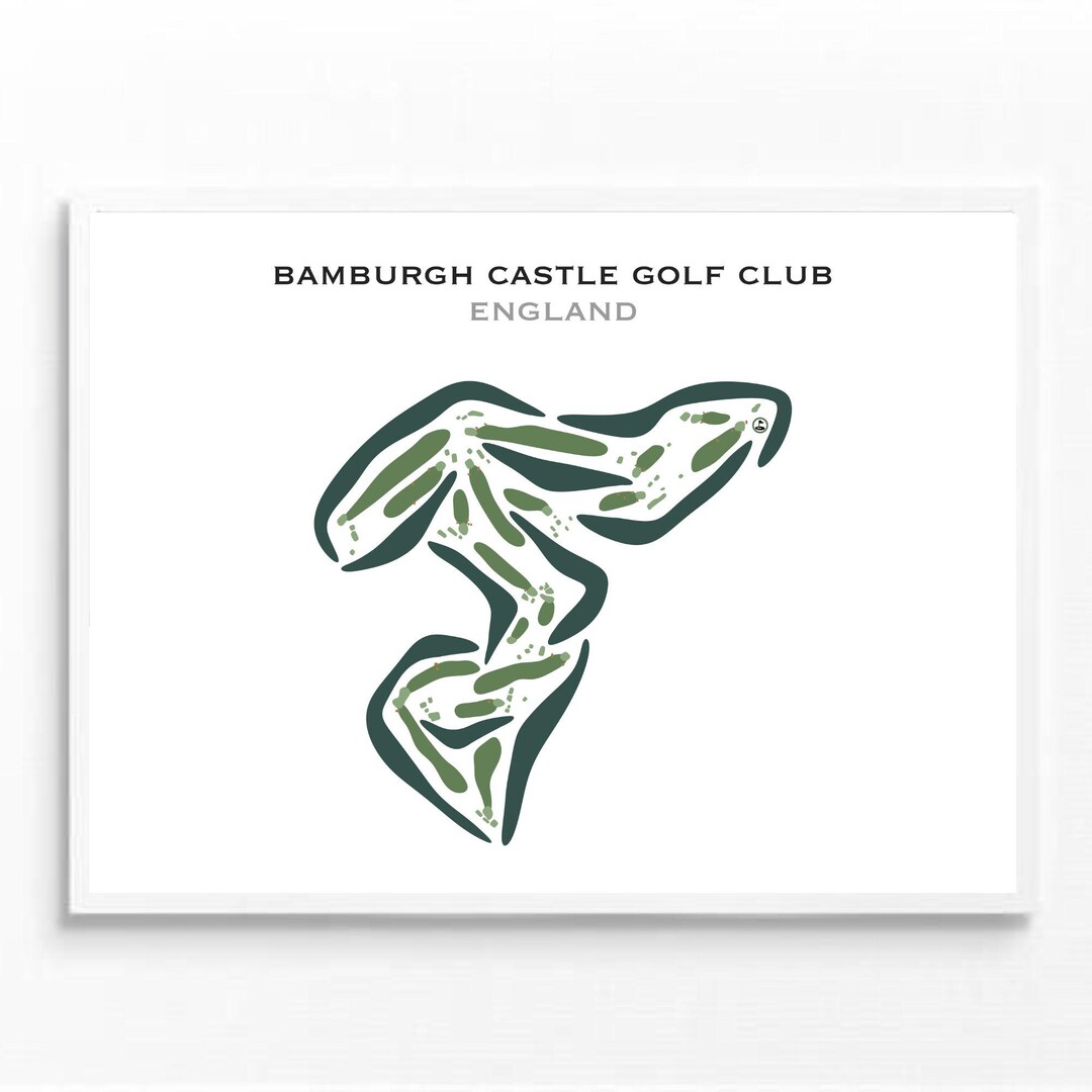 Bamburgh Castle Golf Club, England | Golf Course Map, Golf Map,golfer ...