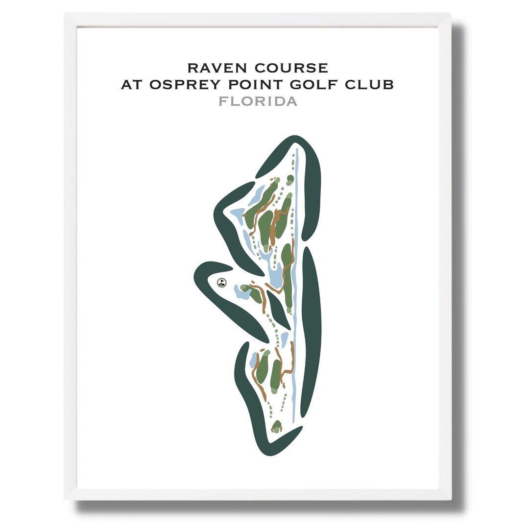 Raven Course at Osprey Point Golf Club, FL | Golf Course Map, Golf Map ...