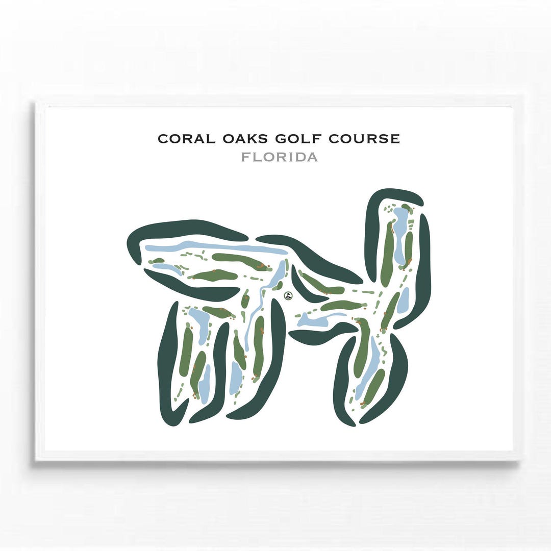 Coral Oaks Golf Course, Florida | Golf Course Map, Golf Map, Golfer ...