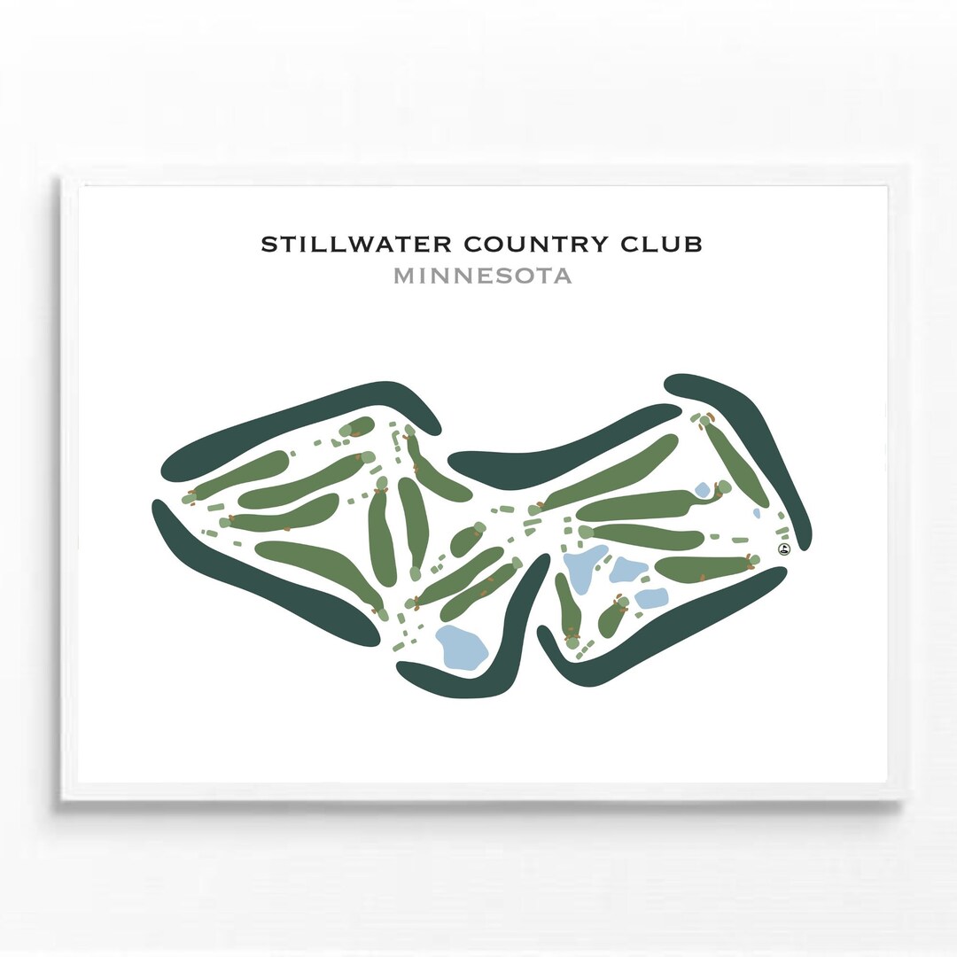 Stillwater Country Club, MN | Golf Course Map, Golf Map, Golfer Gift ...