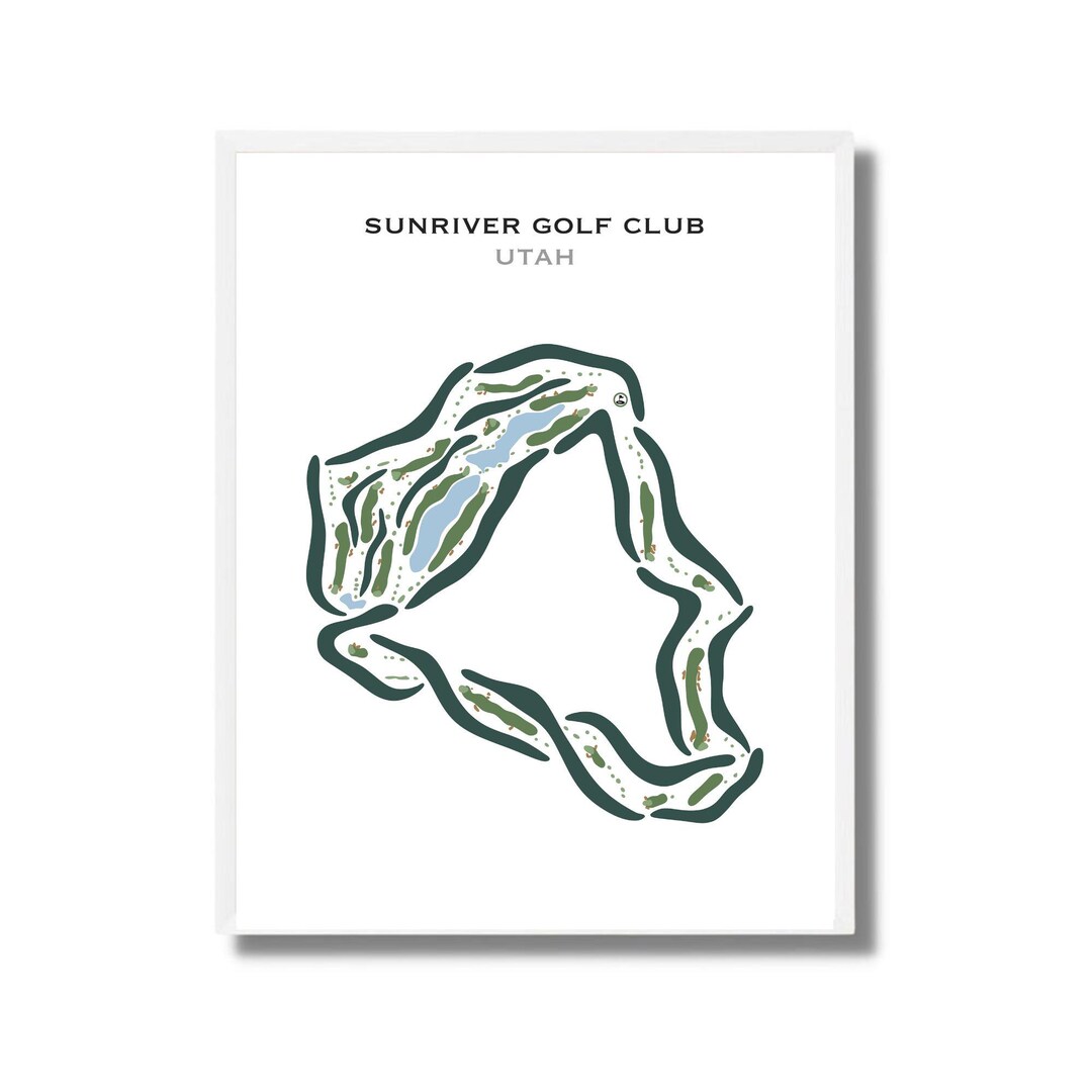 Sunriver Golf Club Map Print, St George Utah Golf Art - Etsy