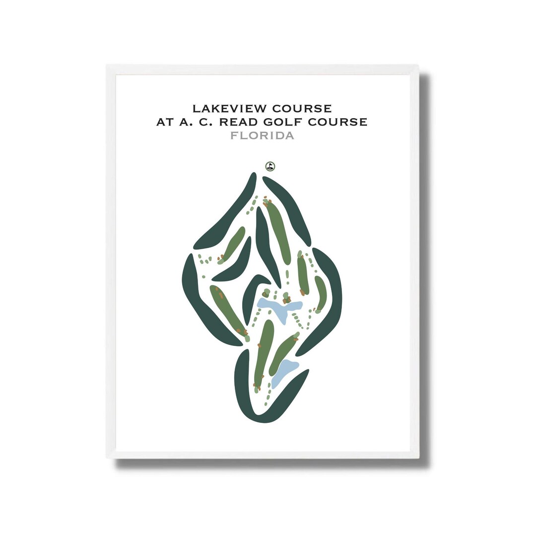 Lakeview Course at A. C. Read Golf Course, FL | Golf Course Map, Golf ...