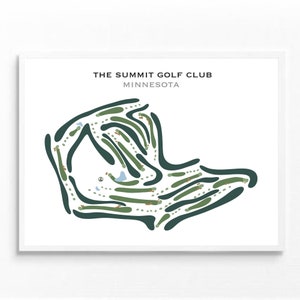 The Summit Golf Club, MN | Golf Course Map, Golf Map, Golfer Gift for ...