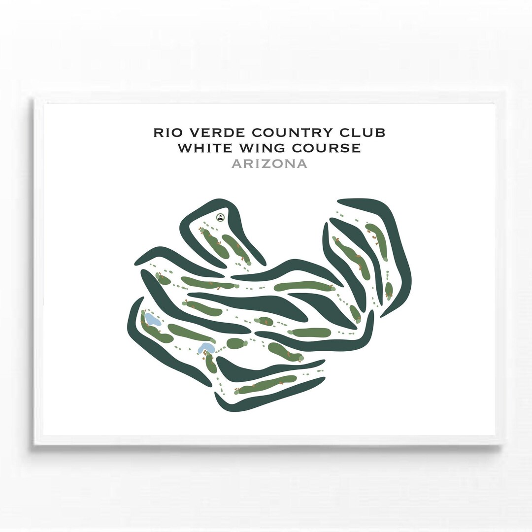Rio Verde Country Club - White Wing Course, AZ | Golf Course Map, Golf ...