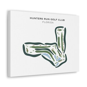 Hunters Run Golf Club, FL | Golf Course Map, Golf Map, Golfer Gift for ...