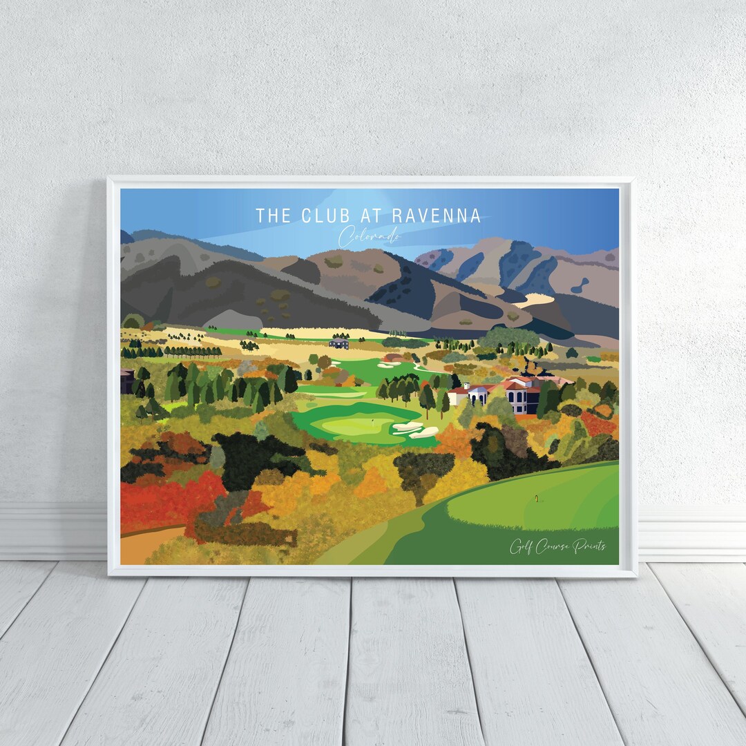 The Club at Ravenna, CO | Signature Hole Golf Poster, Golf Décor, Sport ...