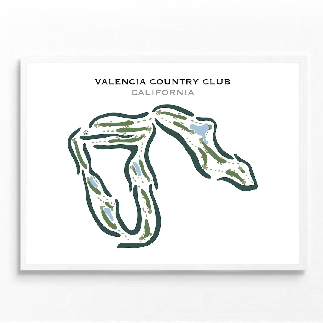 Valencia Country Club, California | Golf Course Map,golf Map,golfer ...