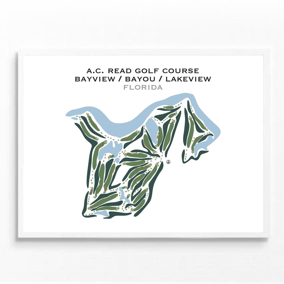 A.C. Read Golf Course Bayview / Bayou / Lakeview, FL | Golf Course Map ...