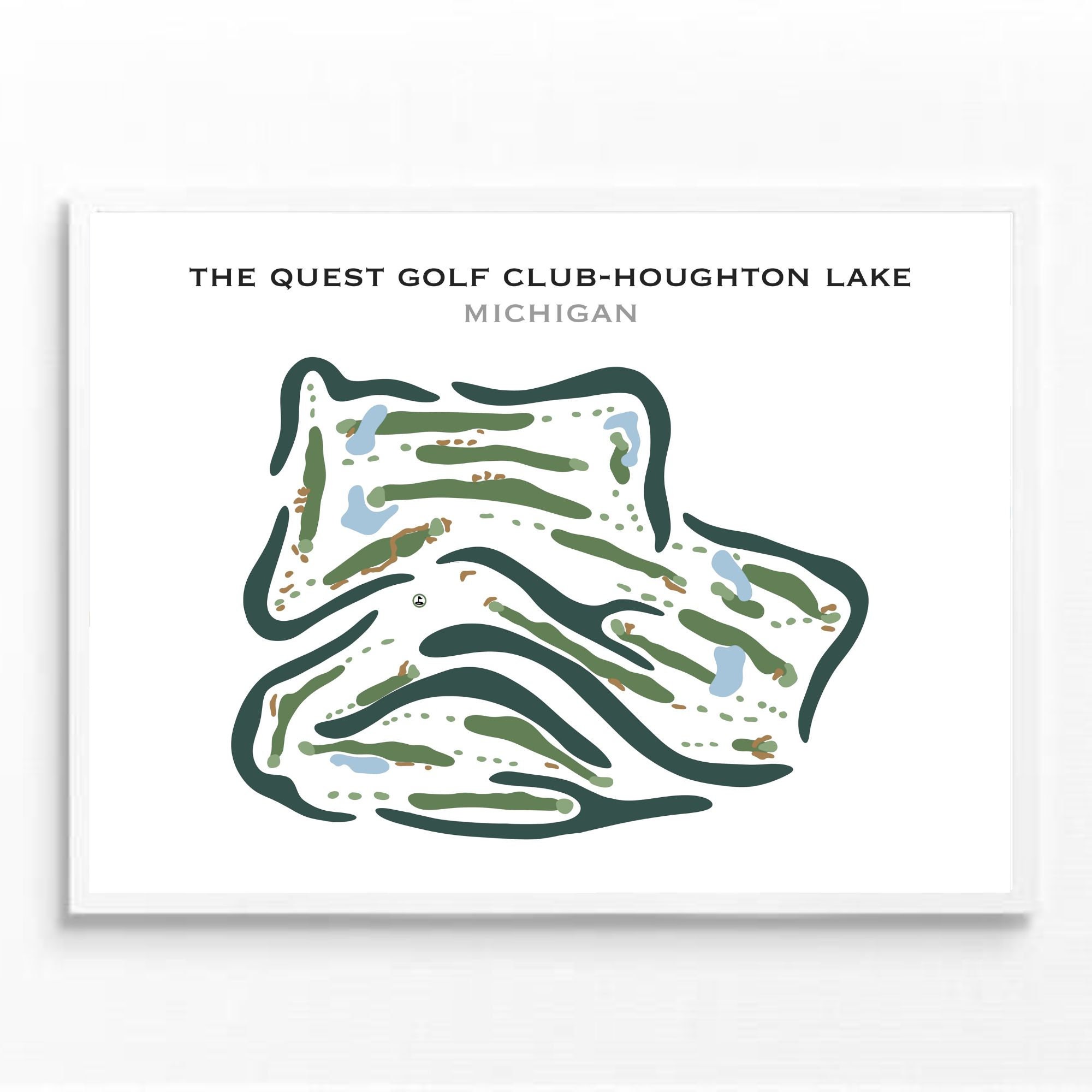 The Quest Golf Club-houghton Lake, MI | Golf Course Map, Golf Map ...