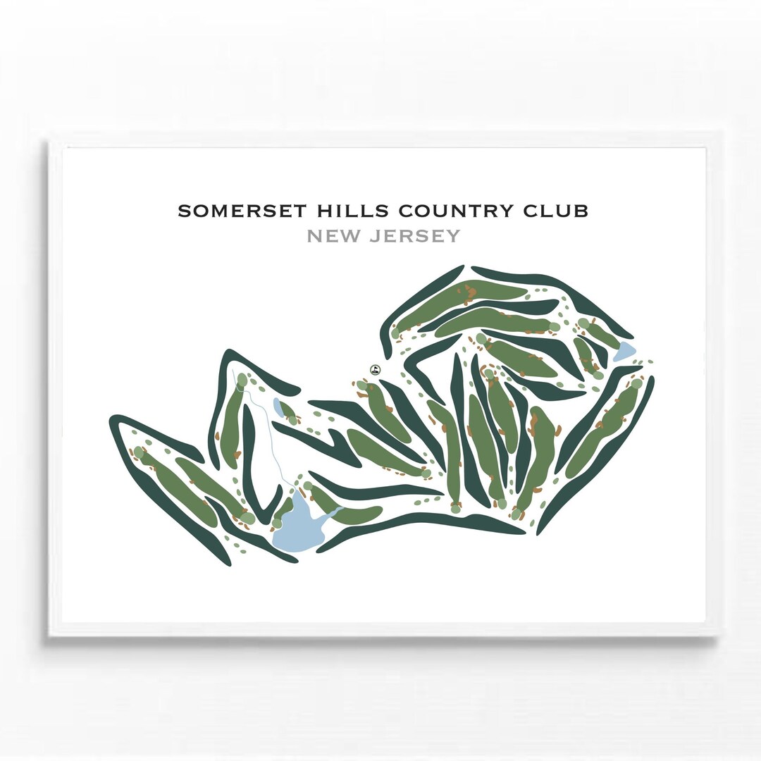 Somerset Hills Country Club, NJ | Golf Course Map, Golf Map, Golfer ...