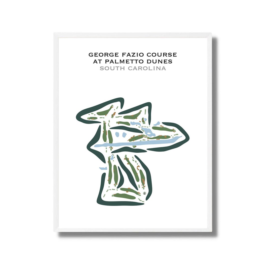 George Fazio Golf Course at Palmetto Dunes, SC | Golf Course Map, Golf ...