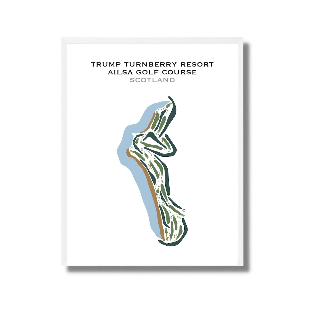 Trump Turnberry Ailsa Golf Course, Scotland| Golf Course Map, Golf Map ...