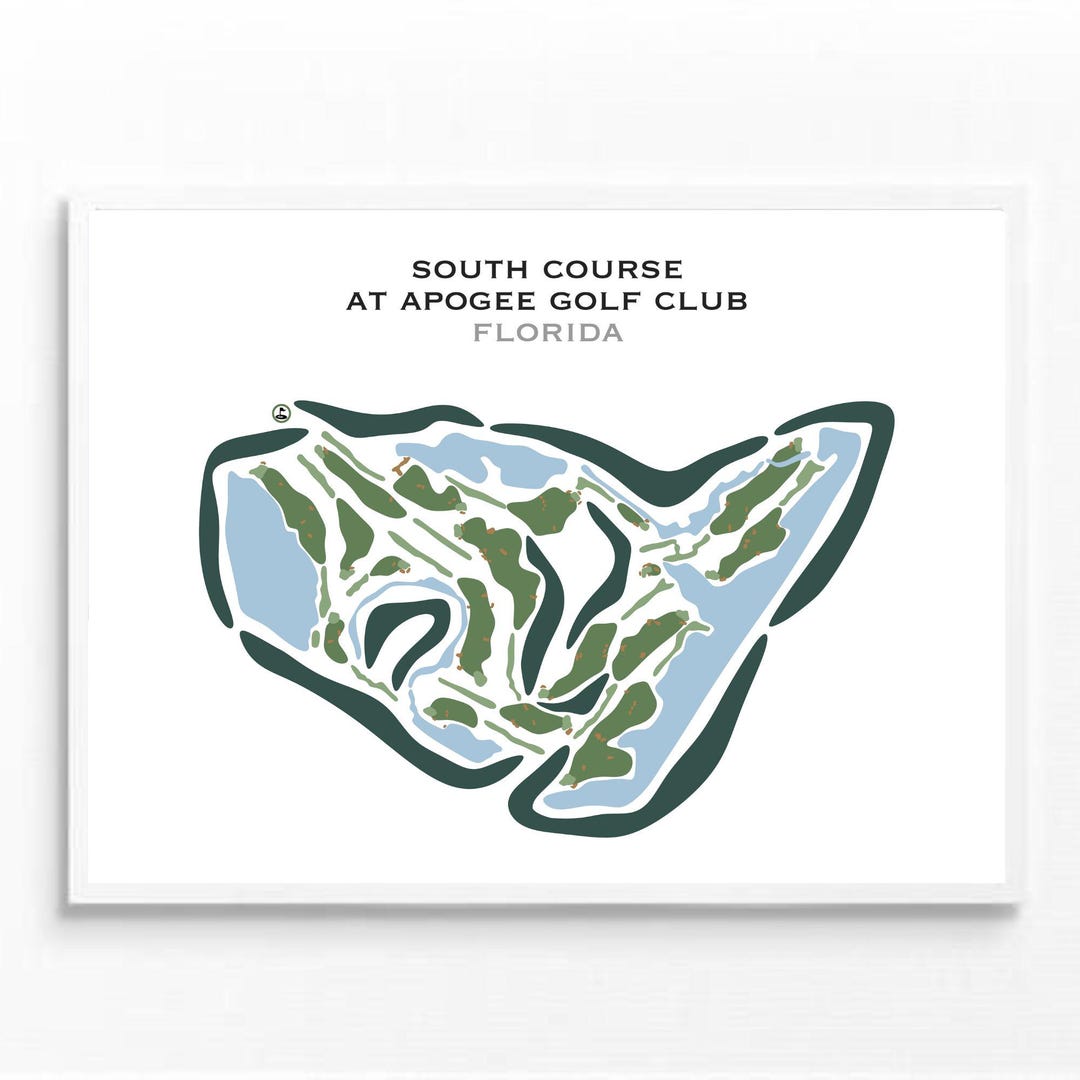 South Course at Apogee Golf Club, FL | Golf Course Map, Golf Map ...