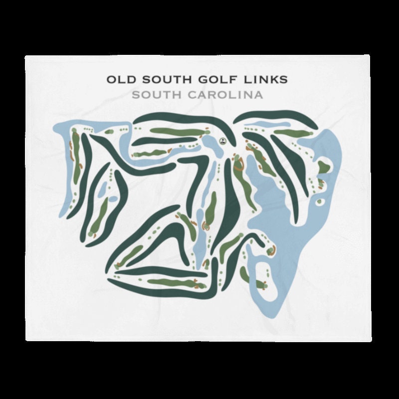 Old South Golf Links SC Golf Course Map Home Decor Golfer - Etsy