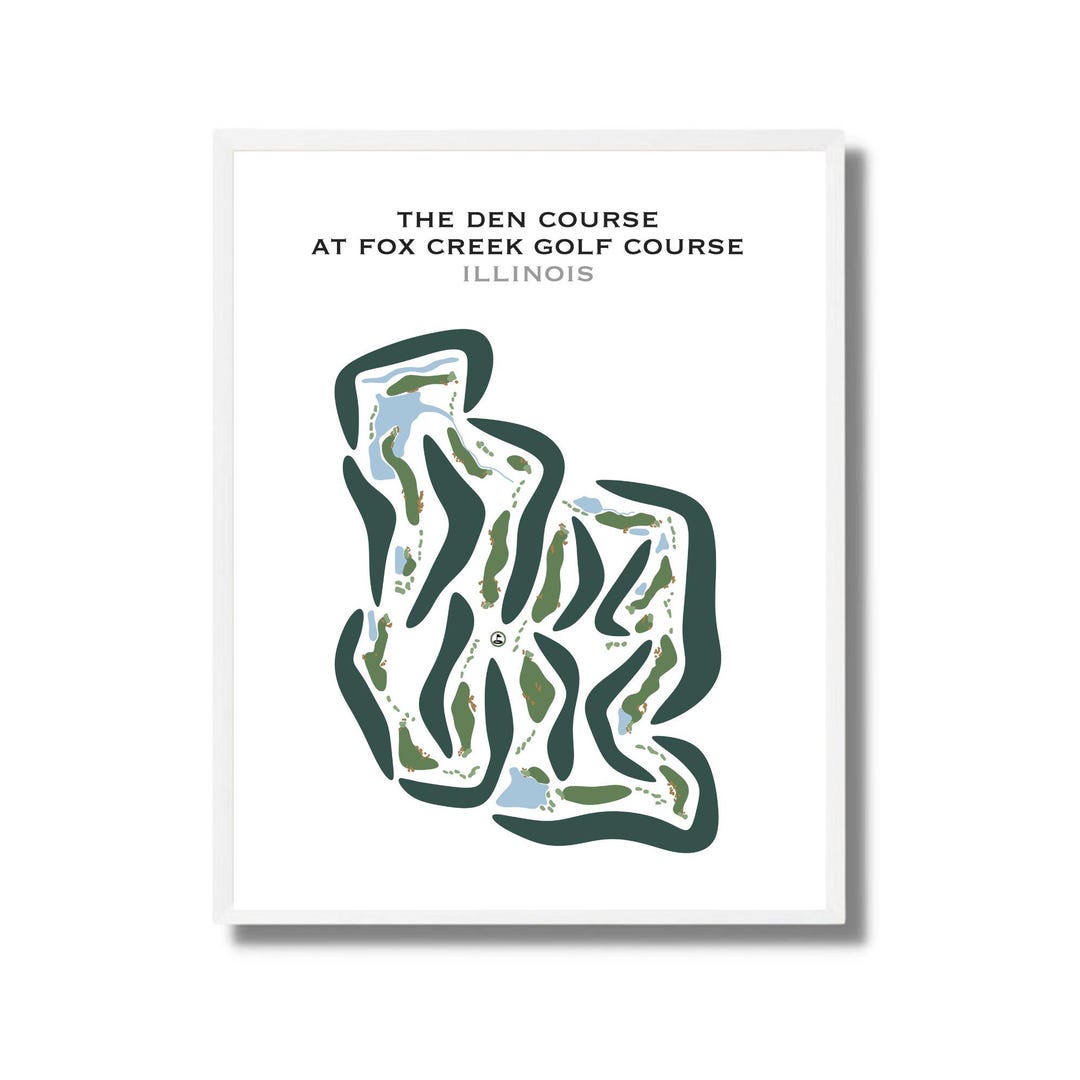 The Den Course at Fox Creek Golf Course, IL | Golf Course Map, Golf Map ...