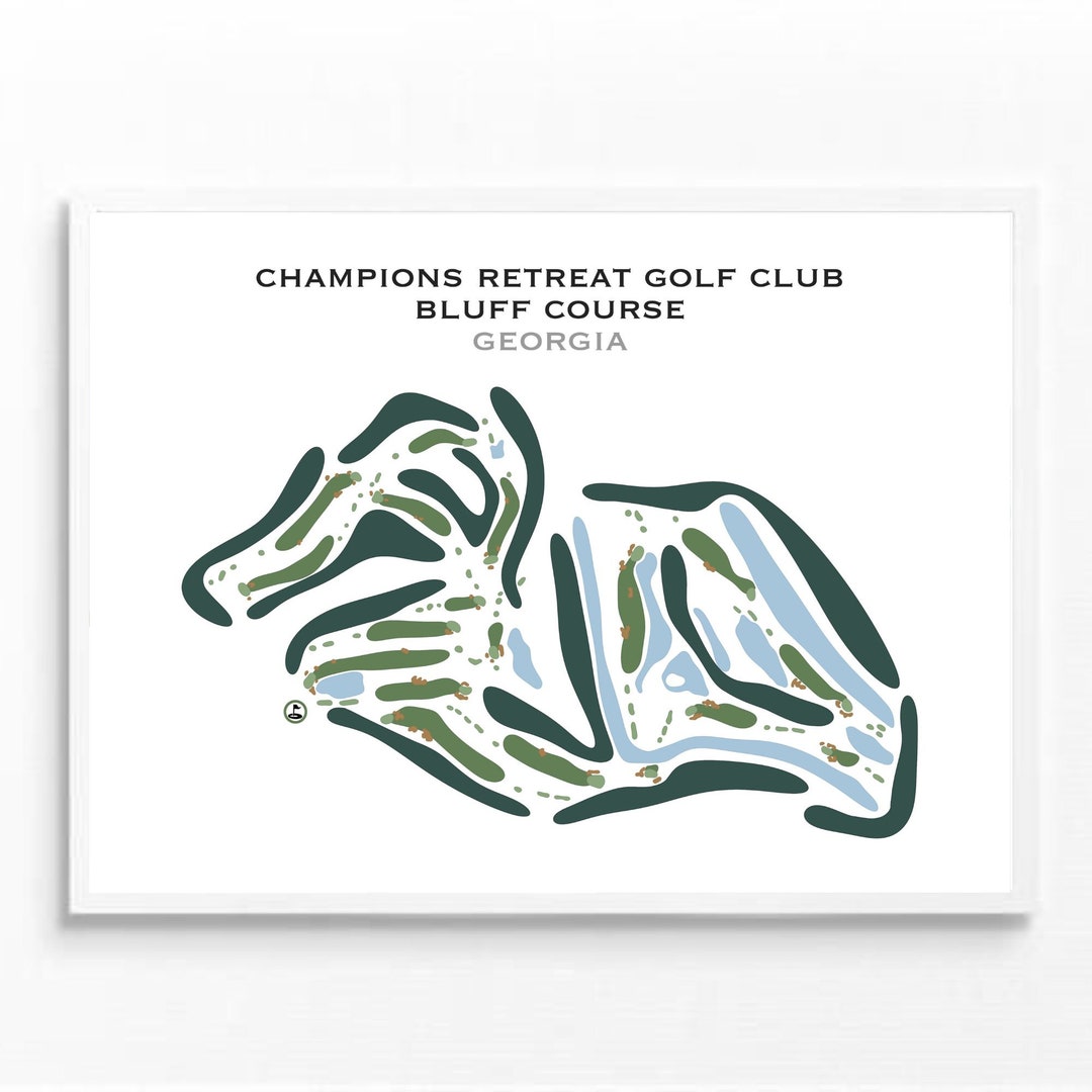 Champions Retreat Golf Club, Bluff Course, GA| Golf Course Map, Golf ...