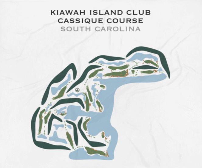 Kiawah Island Club - Cassique Course, SC | Golf Course Map, Golf Map ...