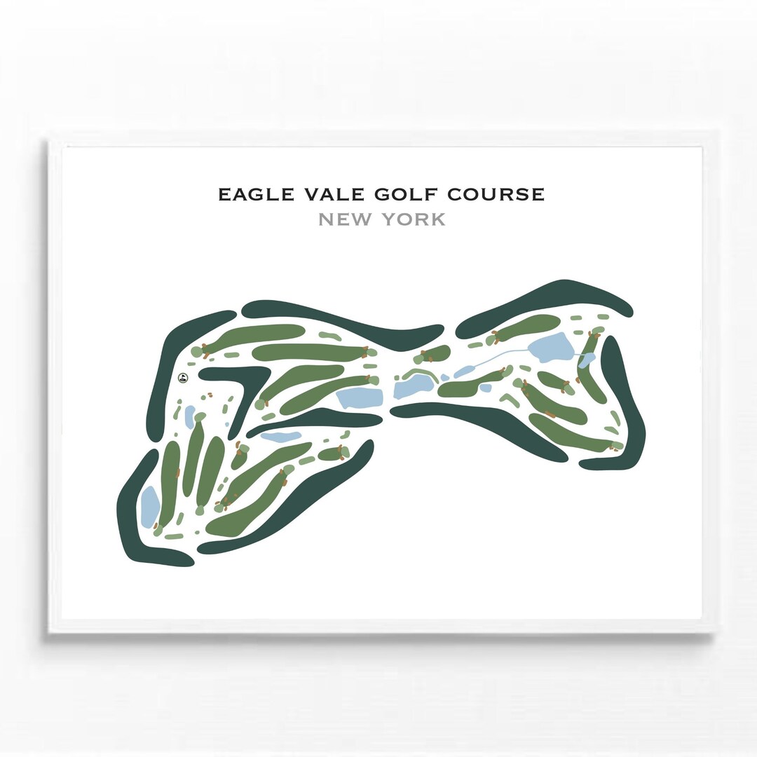 Eagle Vale Golf Club, NY | Golf Course Map, Golf Map, Golfer Gift for Him, Scorecard Layout ...