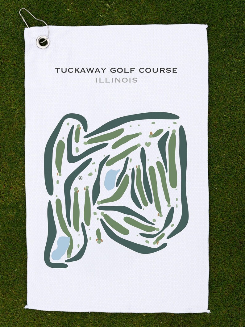 Tuckaway Golf Course, IL | Golf Course Map, Golf Map, Golfer Gift for ...