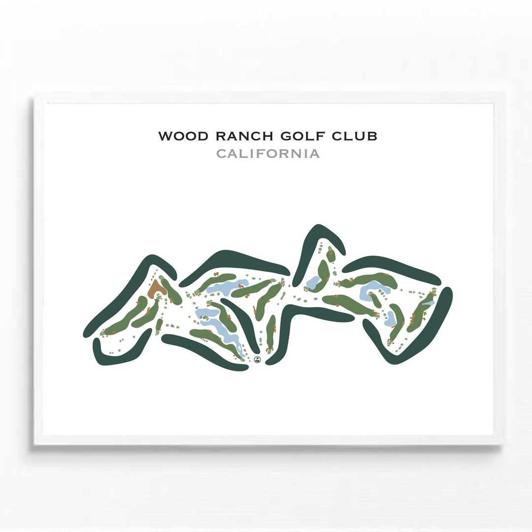 Wood Ranch Golf Club, CA | Golf Course Map, Golf Map, Golfer Gift for ...
