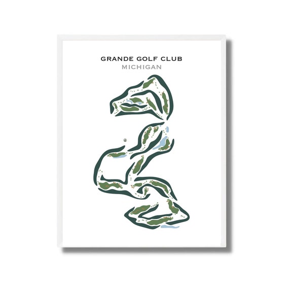 Logotipo Del Campo De Golf Del Estado De Michigan Elecciones