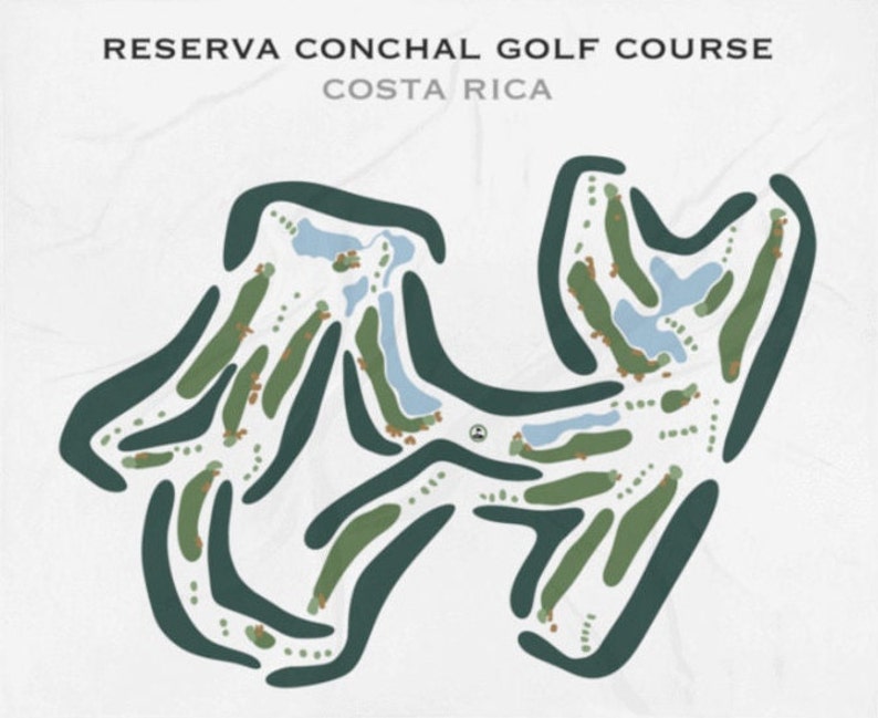 Reserva Conchal Golf Course, Costa Rica | Golf Course Map, Golf Map ...