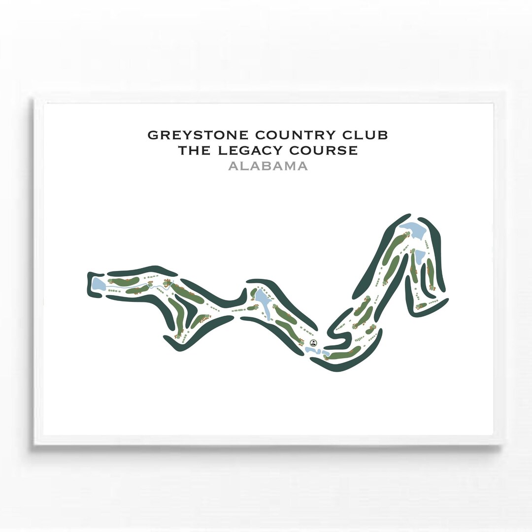 The Legacy Course, Greystone Country Club, AL | Golf Course Map, Golf ...