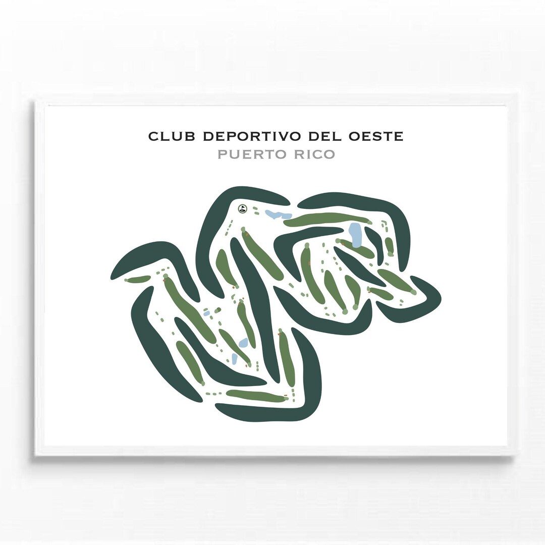 Club Deportivo Del Oeste, Puerto Rico | Golf Course Map, Golf Map ...