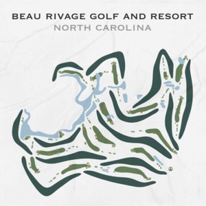 Beau Rivage Golf & Resort, NC | Golf Course Map, Golf Map, Golfer Gift for Him, Scorecard Layout ...