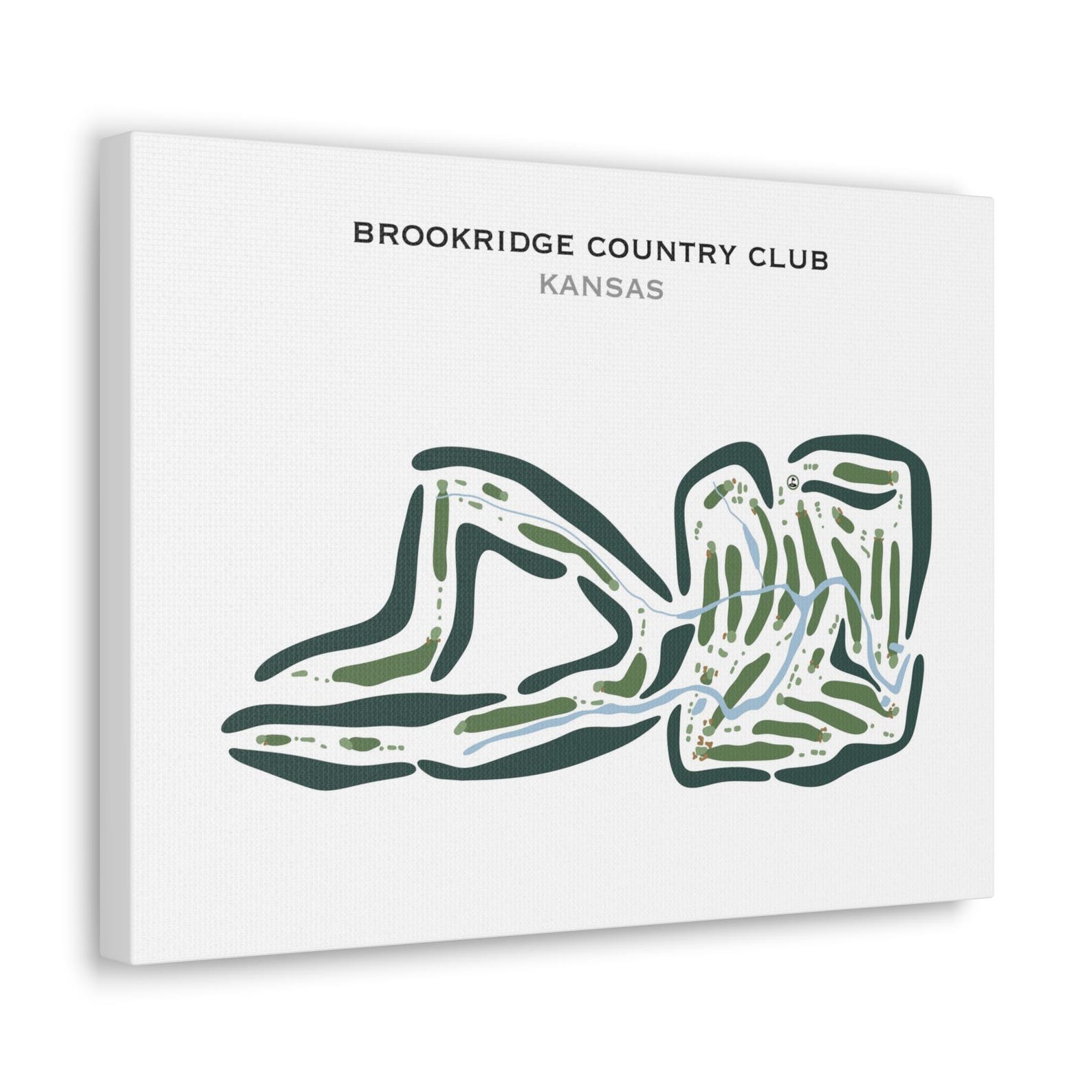 Brookridge Country Club, Kansas, Golf Course Map, Golf Gifts for Men ...