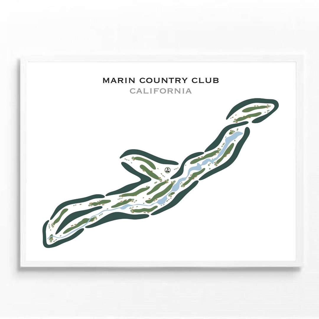 Marin Country Club, California, Golf Course Map, Golf Loving ...