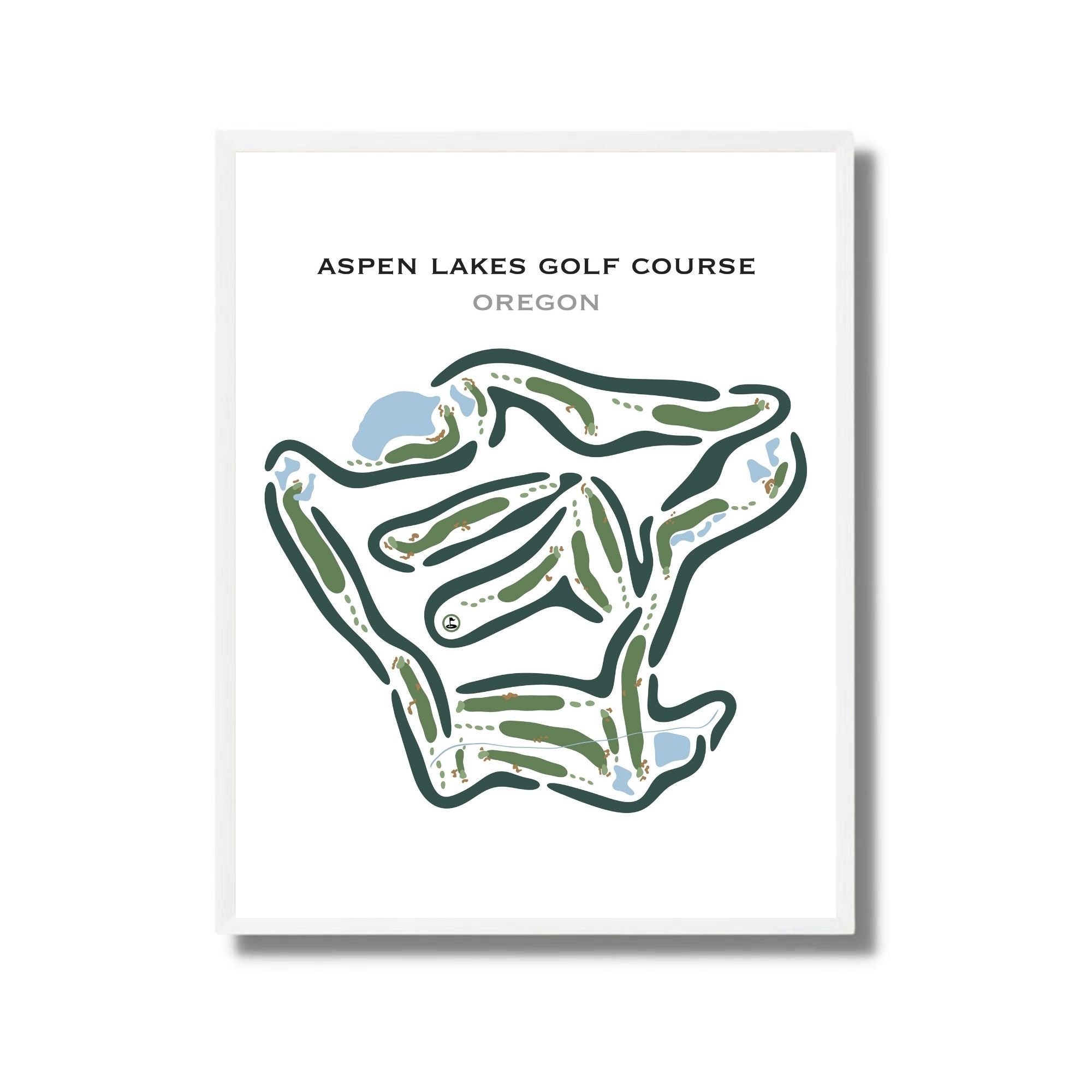 Aspen Lakes Golf Course OR Golf Course Map Home Decor - Etsy