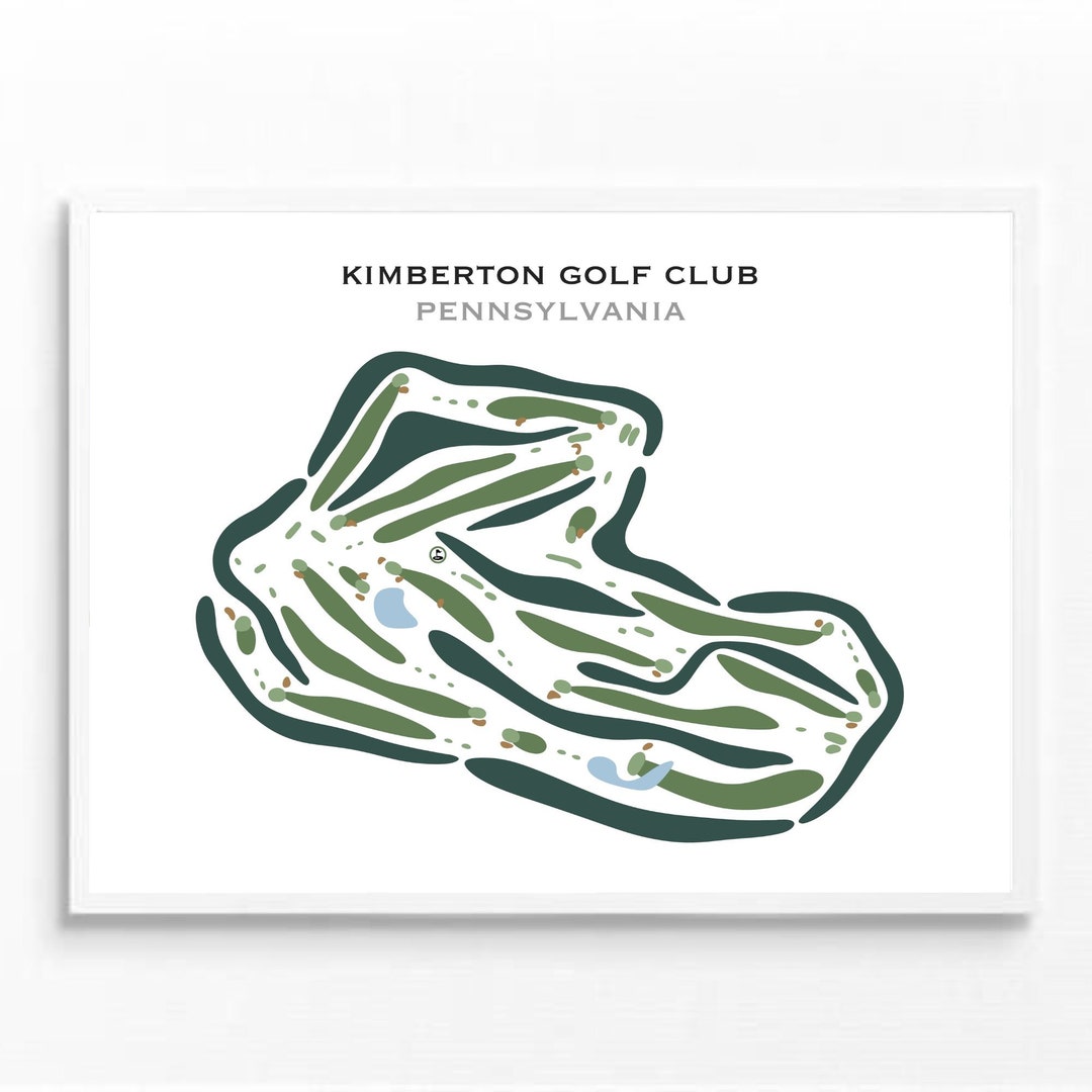 Kimberton Golf Club, Pennsylvania, Golf Course Print, Golf Home Décor ...