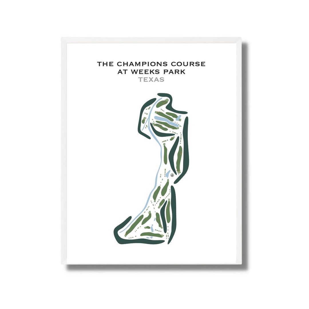The Champions Course at Weeks Park, TX | Golf Course Map,decor,golfer ...