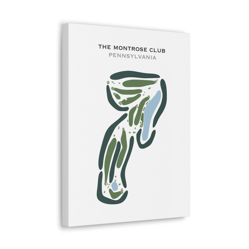 The Montrose Club, PA | Golf Course Map, Golf Map, Golfer Gift for Him ...