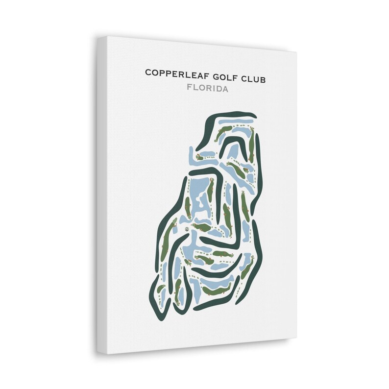 Copperleaf Golf Club, FL | Golf Course Map, Golf Map, Golfer Gift for ...
