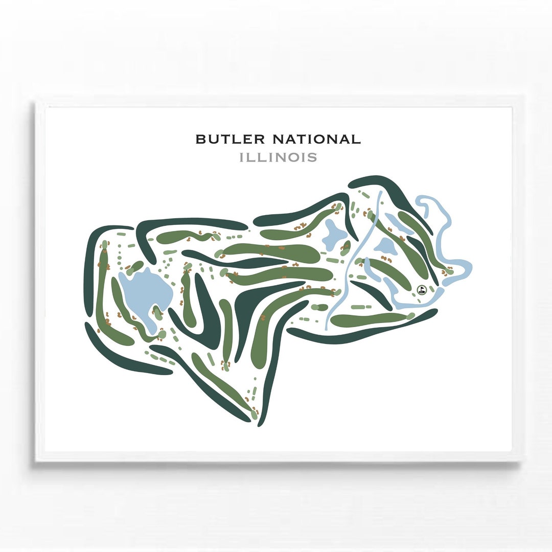 Butler National Golf Club, Illinois, Golf Course Prints, Golf Course ...