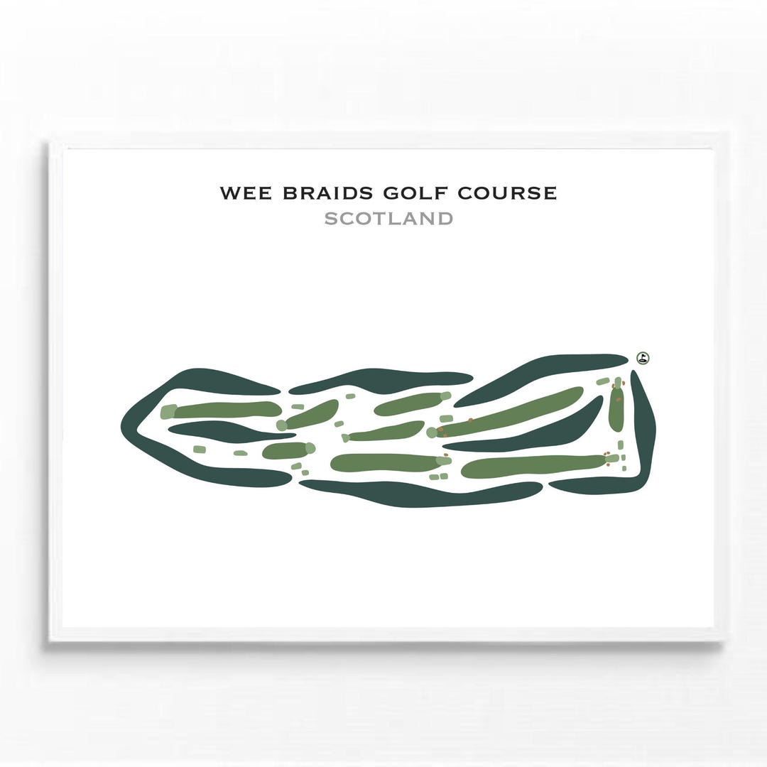 Wee Braids Golf Course, Scotland | Golf Course Map, Golf Map,golfer ...
