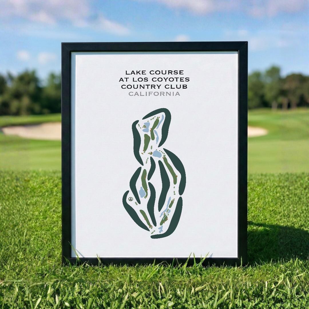 Lake Course at Los Coyotes Country Club, CA | Golf Course Map, Golf Map ...