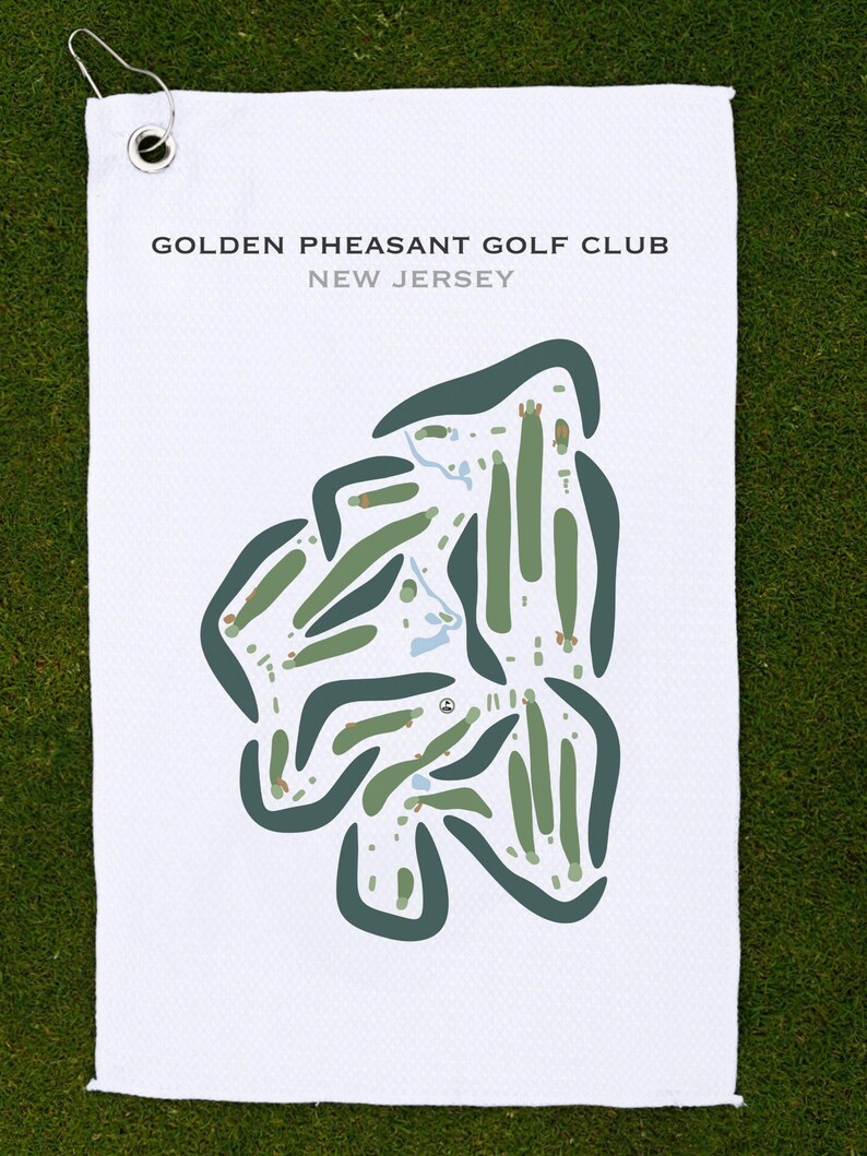 Golden Pheasant Golf Club, NJ | Golf Course Map, Golf Map, Golfer Gift ...